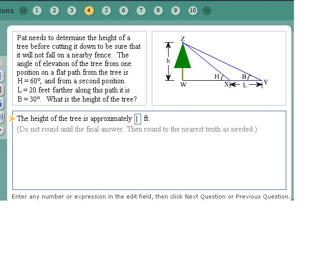 Solved Pat needs to determine the height of a tree before | Chegg.com