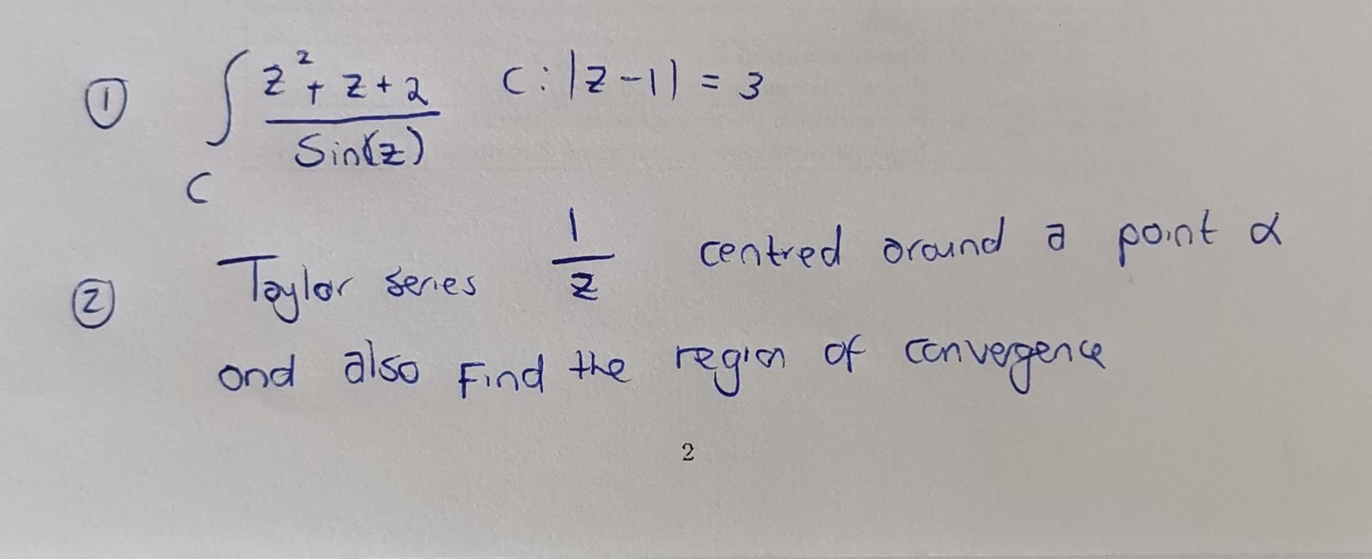Solved 1)contour integration using residue theorem (first | Chegg.com