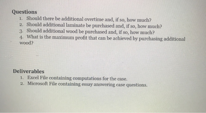 Solved Project 1 - Linear Programming, Custom Cabinets, Inc. | Chegg.com