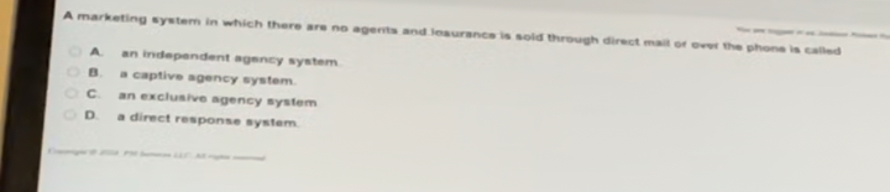 Solved A marketing syetem in which there are no agerts and | Chegg.com