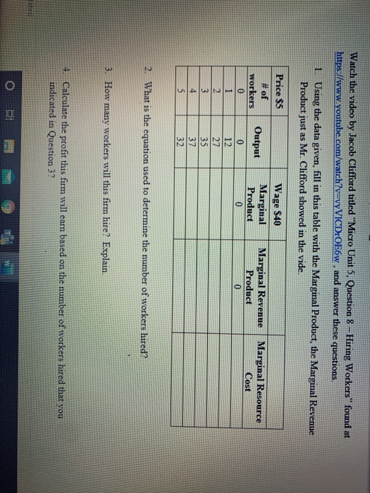 Solved Watch the video by Jacob Clifford titled “Micro Unit | Chegg.com