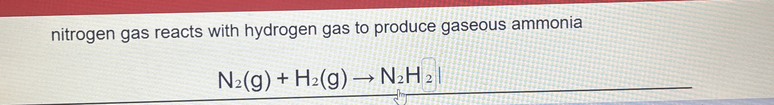 High Quality SOLUTION nitrogen gas reacts with hydrogen gas to produce | Chegg.com