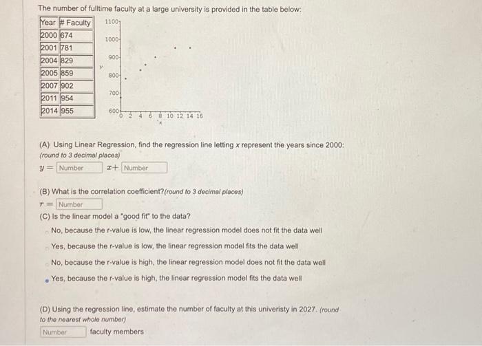 Solved The number of fulltime faculty at a large university | Chegg.com