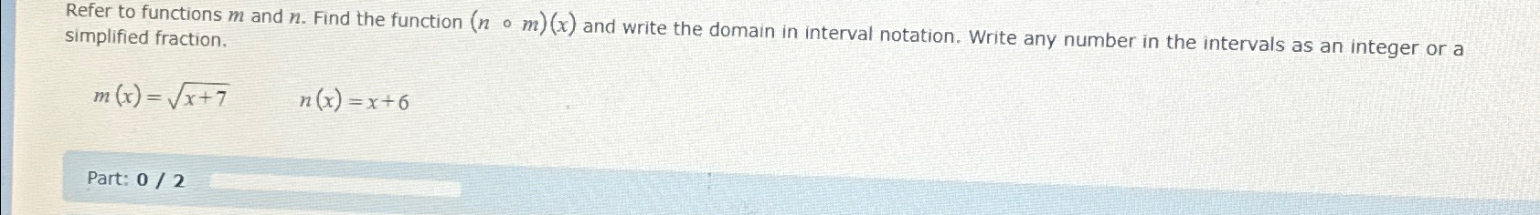 Solved Refer to functions m ﻿and n. ﻿Find the function | Chegg.com