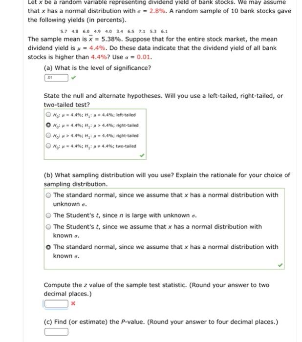 Solved Let x be a random variable representing dividend | Chegg.com
