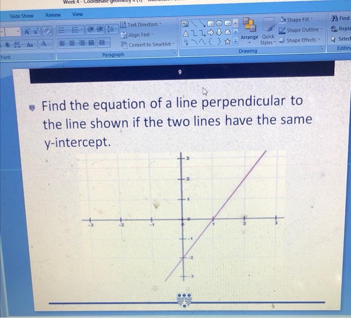 Solved - Determine the equation of the line that is parallel | Chegg.com