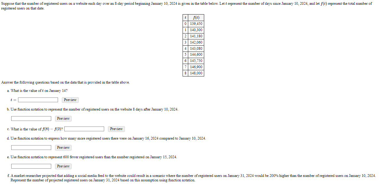 Solved Suppose that the total number of registered users on | Chegg.com