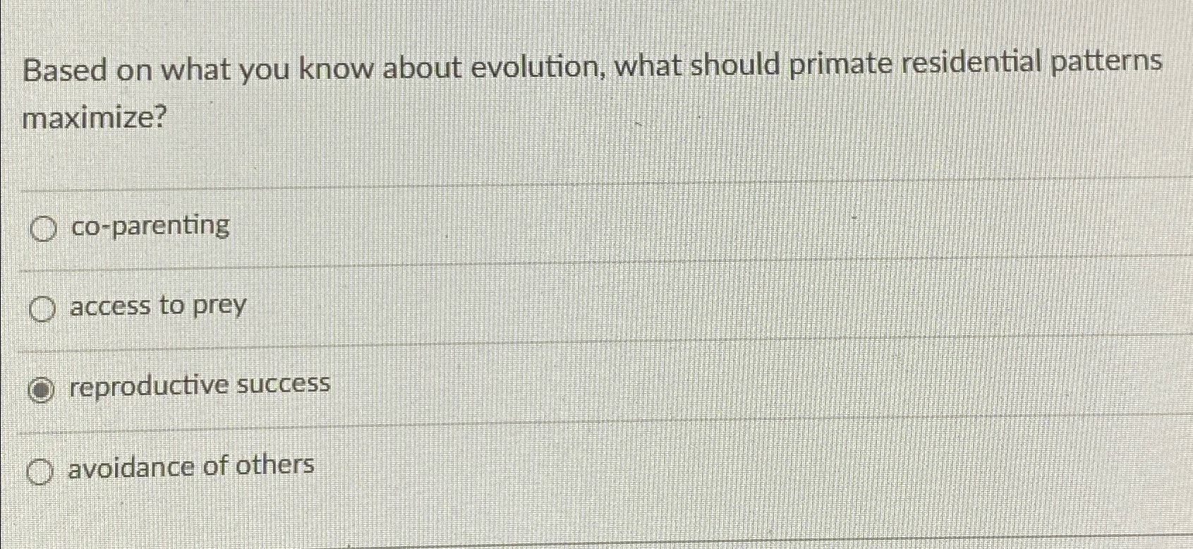 Solved Based on what you know about evolution, what should | Chegg.com