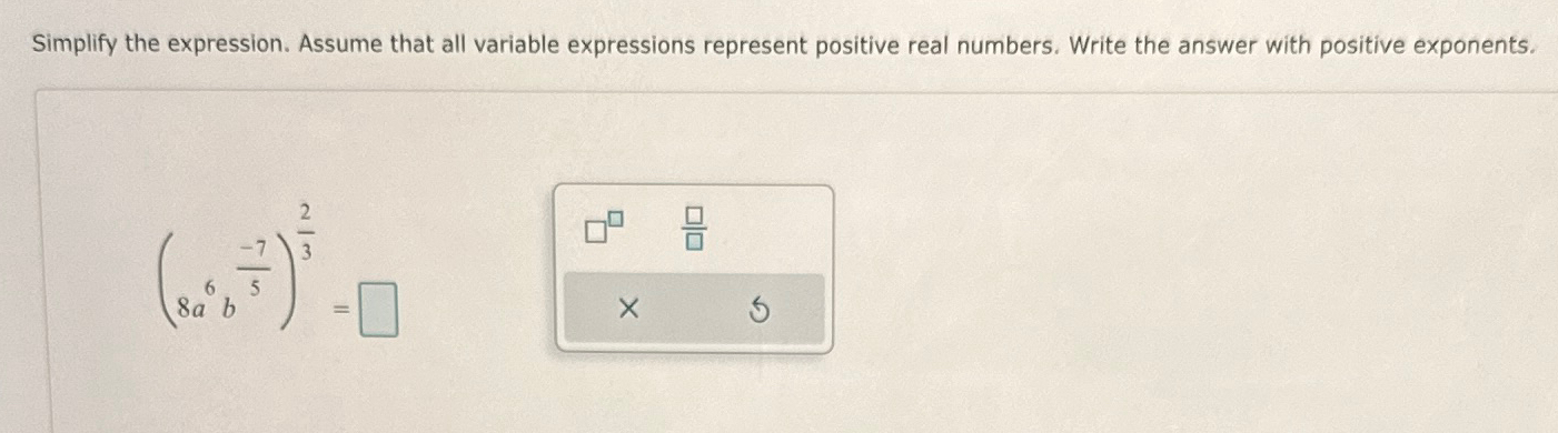 Solved Simplify the expression. Assume that all variable | Chegg.com