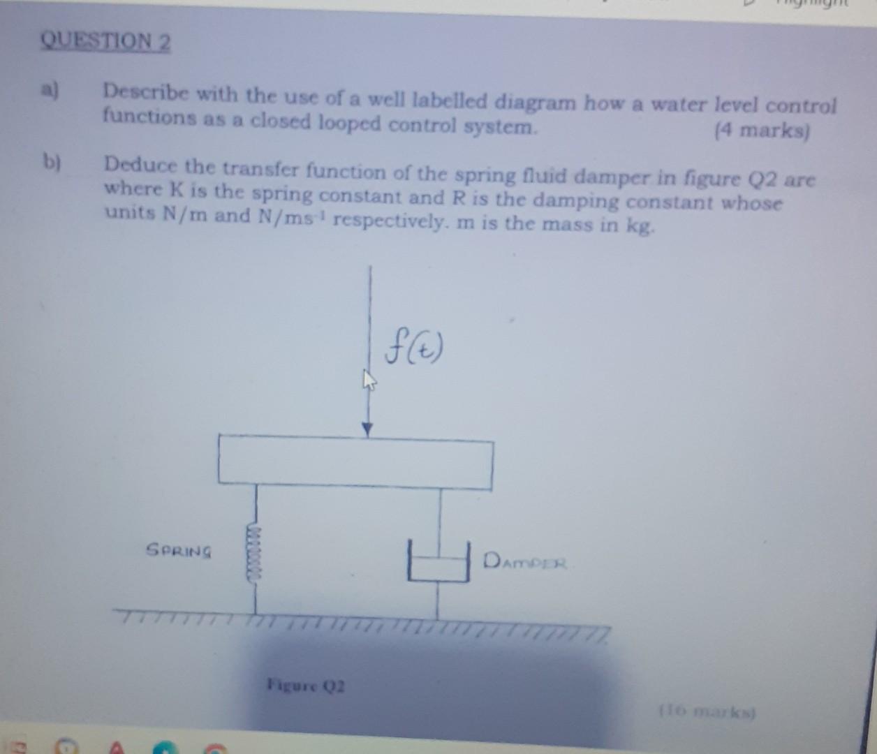 Solved a) Describe with the use of a well labelled diagram | Chegg.com
