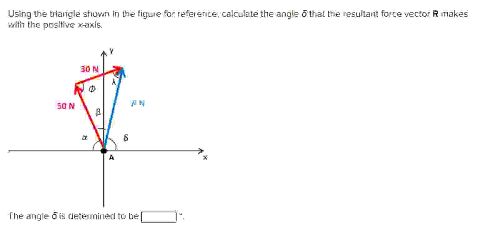[Solved]: Using the triangle shown in the figure for refere
