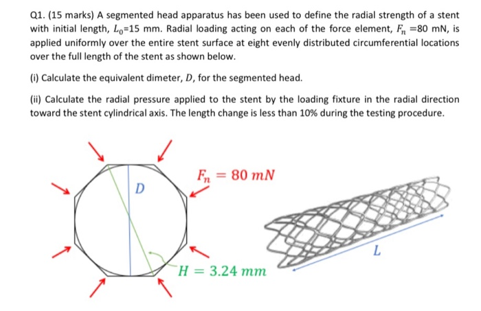 Solved Q1. (15 marks) A segmented head apparatus has been | Chegg.com