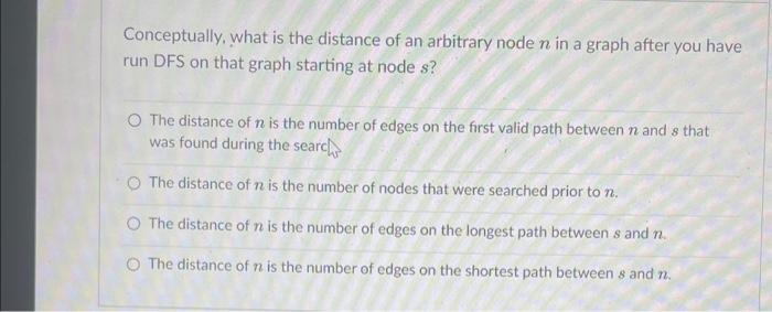 Solved Conceptually, what is the distance of an arbitrary | Chegg.com