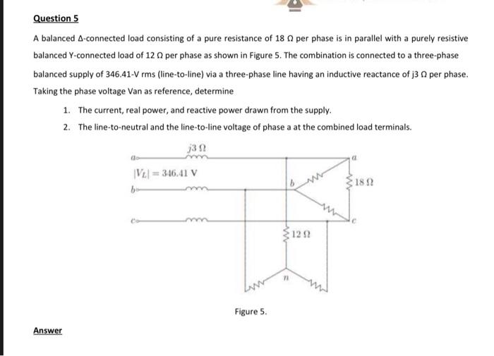 Solved Three loads are connected in parallel across a 1400 | Chegg.com