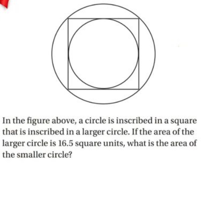 Solved In the figure above, a circle is inscribed in a | Chegg.com