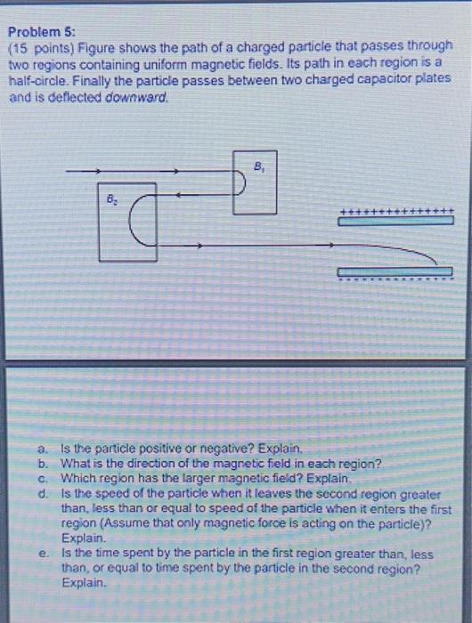Solved Problem 5: (15 points) Figure shows the path of a | Chegg.com