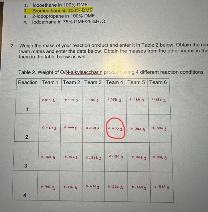Solved 2. What is the molecular weight of N-ethylsaccharin | Chegg.com