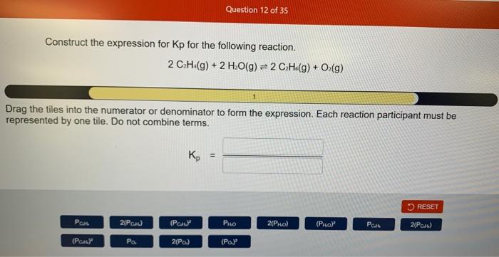 Solved Construct the expression for Kp for the following | Chegg.com