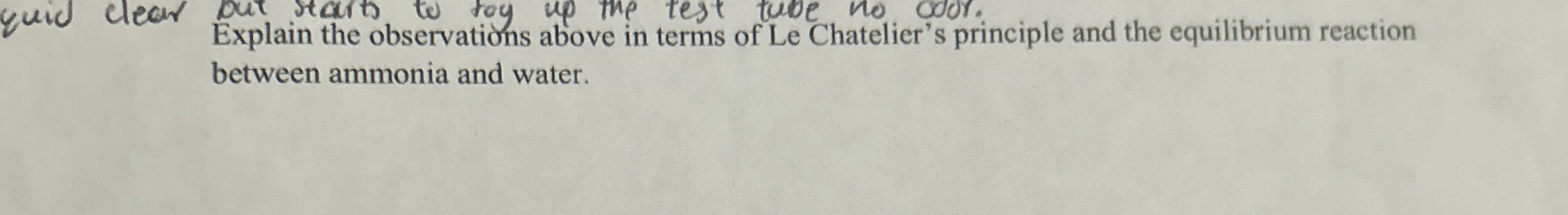 Solved Explain the observations above in terms of Le | Chegg.com