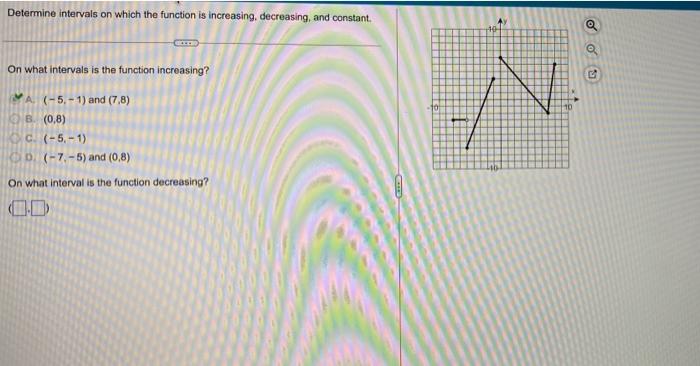Solved Determine intervals on which the function is | Chegg.com