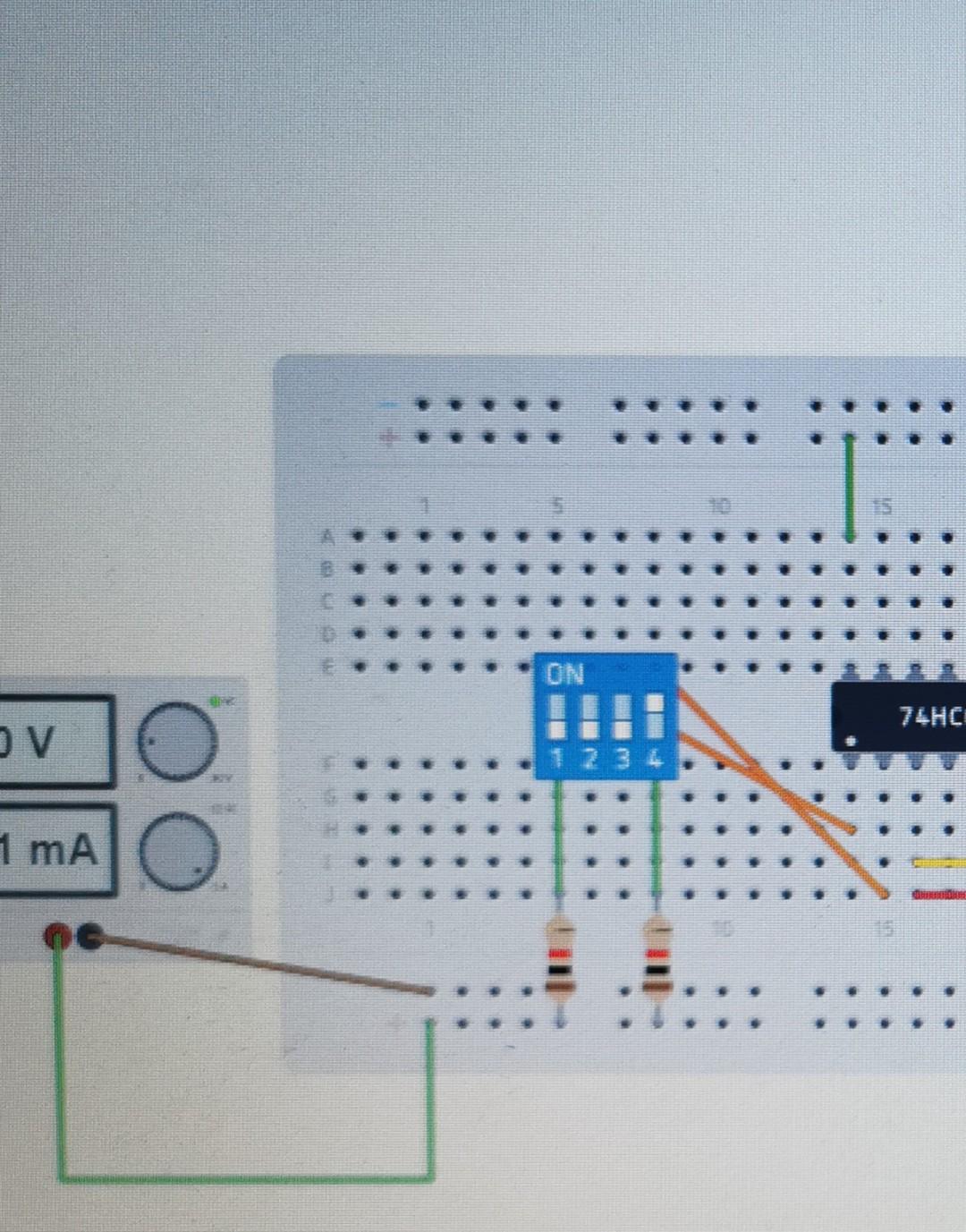 Solved Part D: NOR Using 7402 IC connect the circuit as | Chegg.com