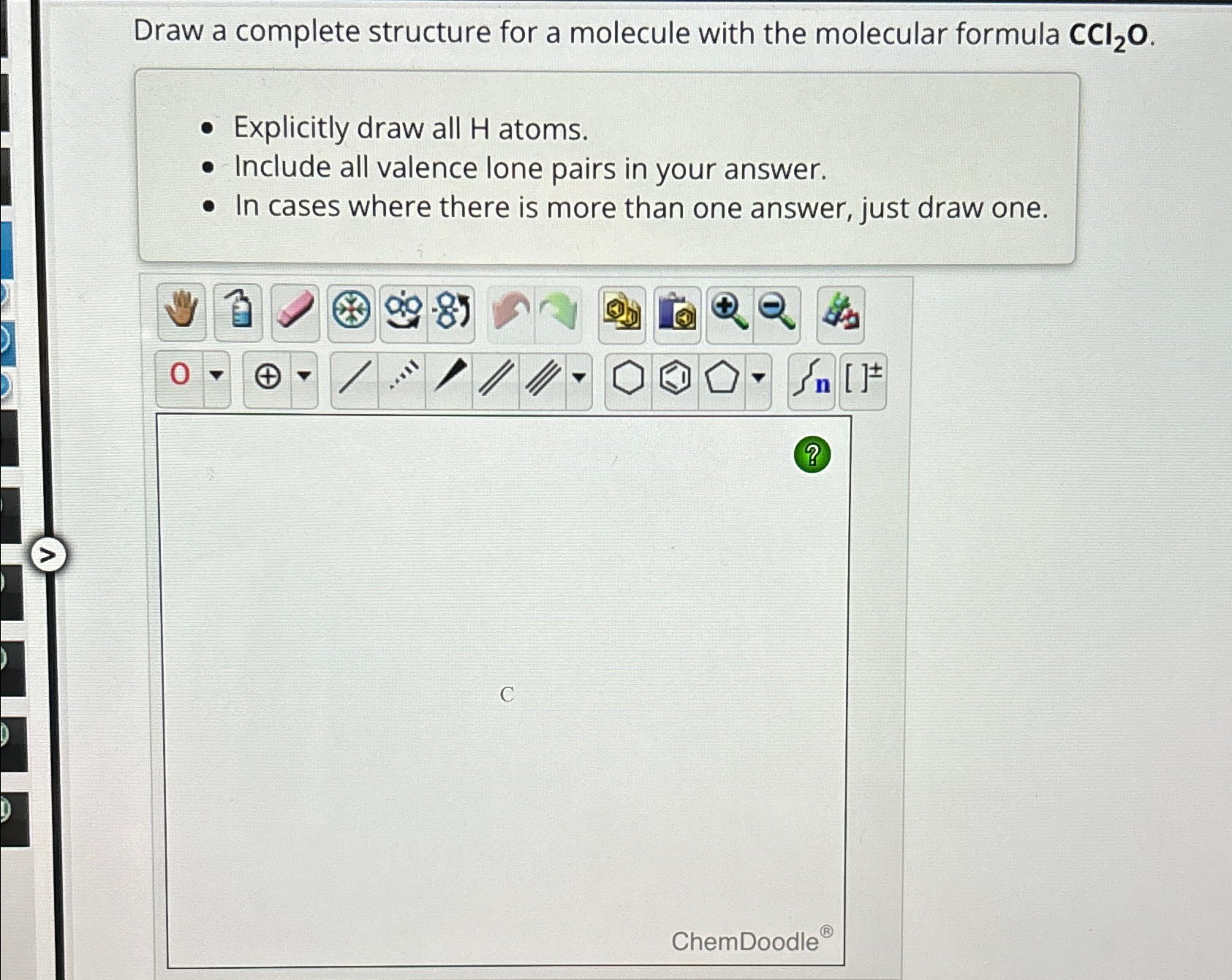 Solved Draw a complete structure for a molecule with the | Chegg.com