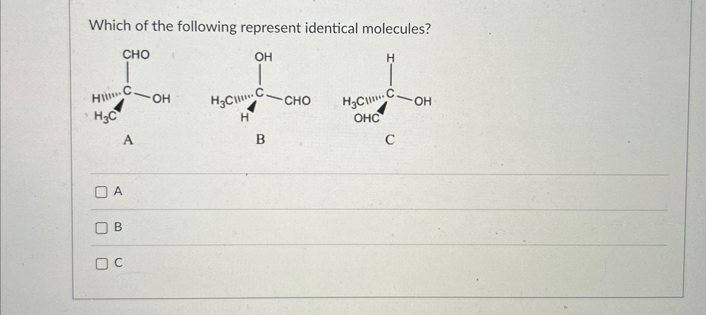 Solved Which of the following represent identical | Chegg.com