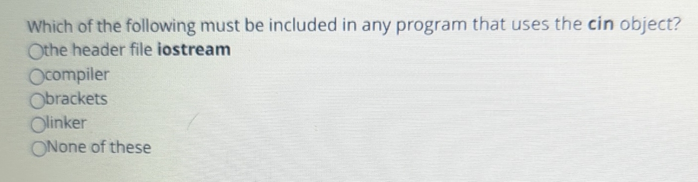 Solved Which of the following must be included in any | Chegg.com