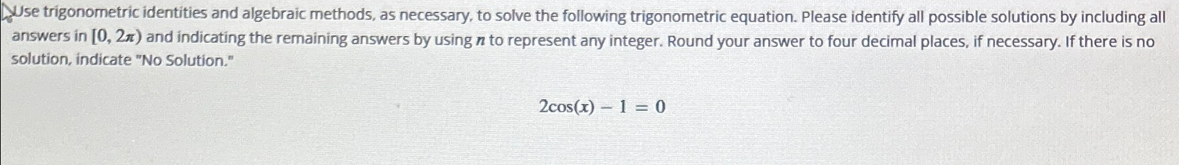 Solved Use trigonometric identities and algebraic methods, | Chegg.com