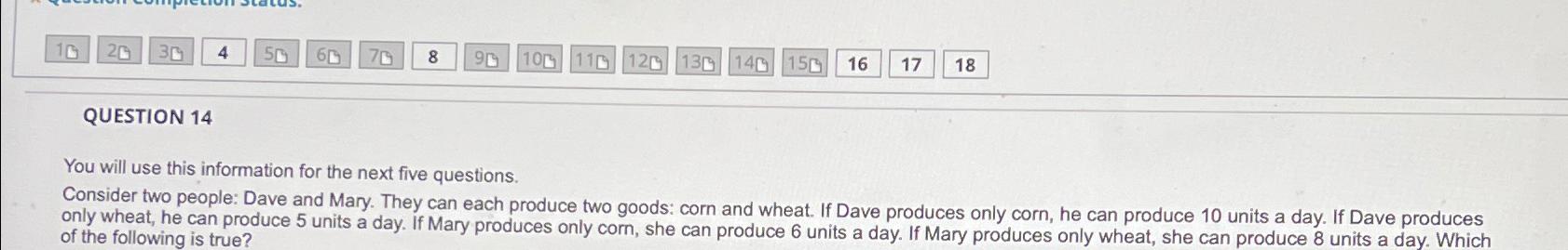 Solved 11012c130140150161718QUESTIConsider two people: Dave | Chegg.com