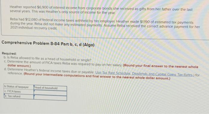 Solved Required information Comprehensive Problem 8-84 (LO | Chegg.com