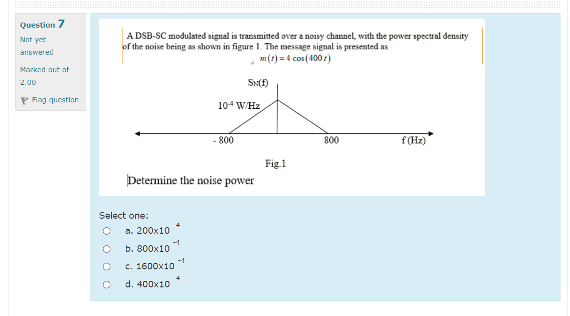 Solved A DSB-SC modulated signal is transmitted over a noisy | Chegg.com
