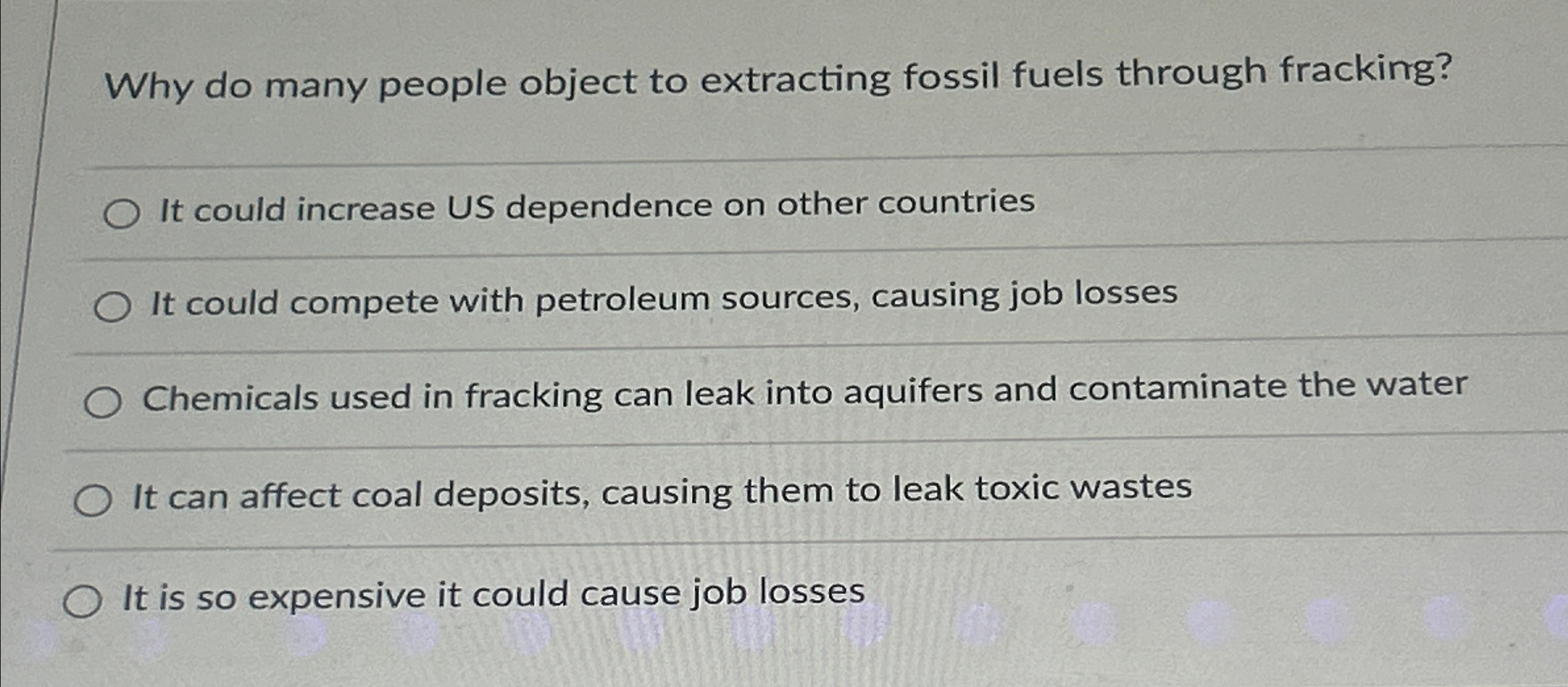 Solved Why do many people object to extracting fossil fuels | Chegg.com