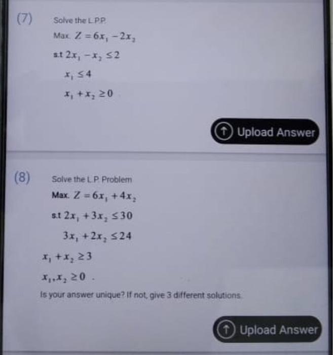 Solved MaxZ=6x1−2x2 s.t 2x1−x2≤2x1≤4x1+x2≥0 Solve the L.P. | Chegg.com