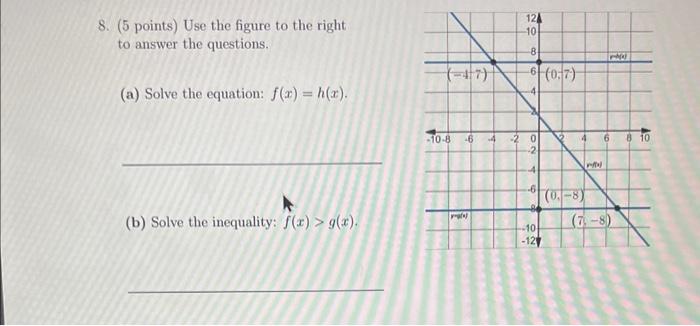 Solved 8. (5 points) Use the figure to the right to answer | Chegg.com