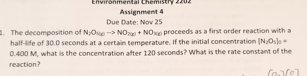Solved Assignment 4Due Date: Nov 25The decomposition of | Chegg.com
