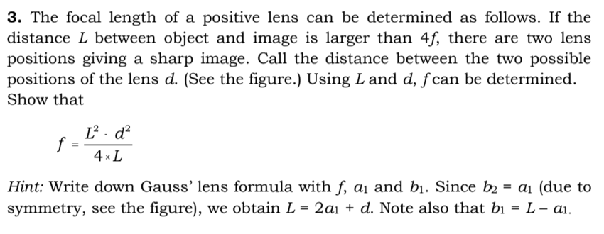 Solved How to solve this question regarding Optics? The | Chegg.com