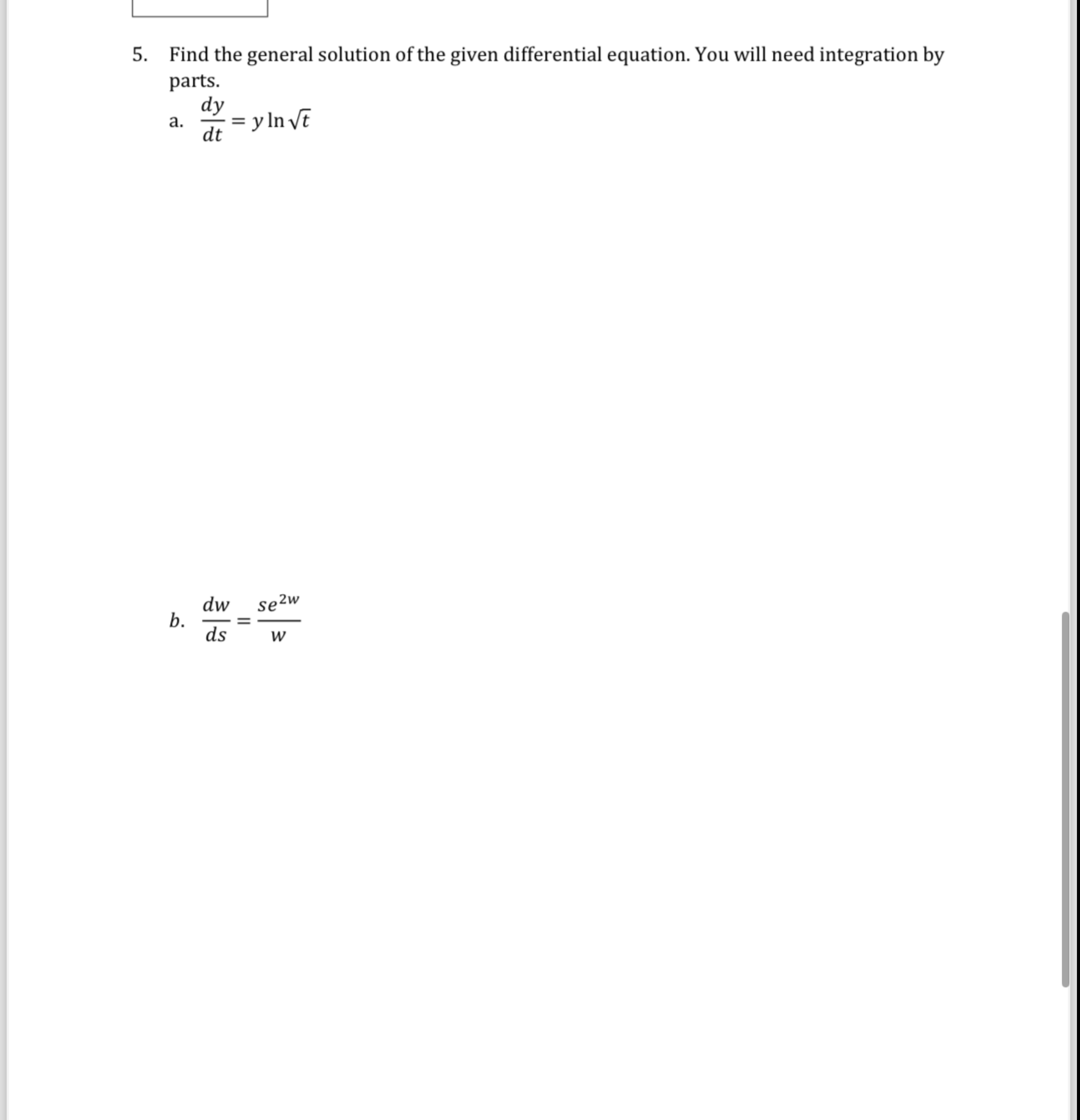Solved Find the general solution of the given differential | Chegg.com