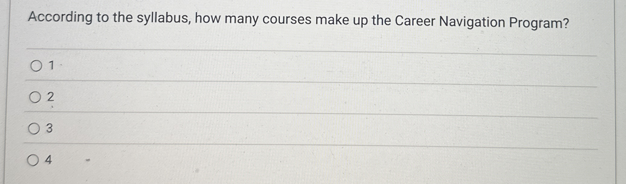 Solved According to the syllabus, how many courses make up | Chegg.com