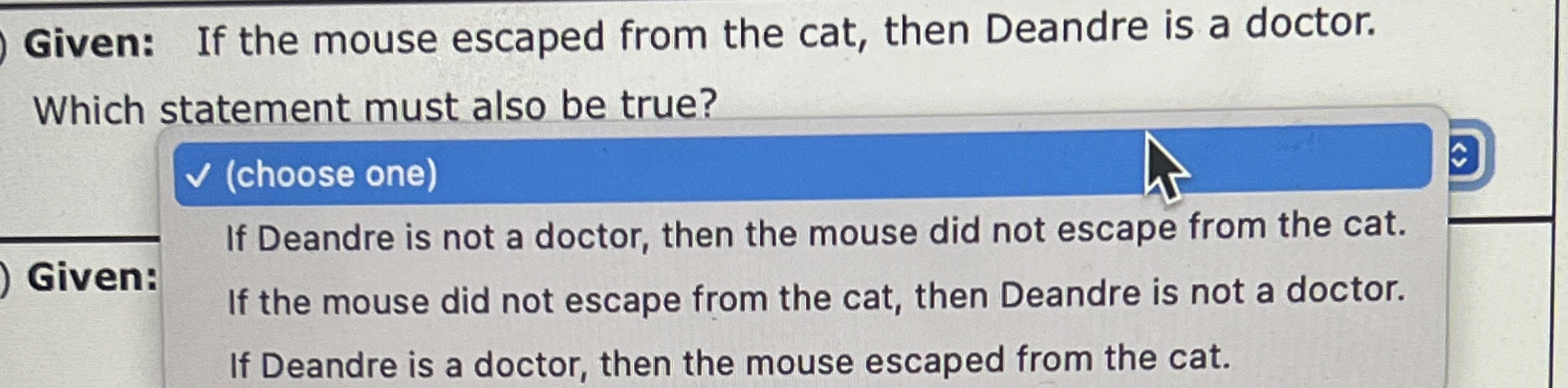 Solved How to solve Given: If the mouse escaped from the | Chegg.com Solved How to solve Given: If the mouse escaped from the | Chegg.com