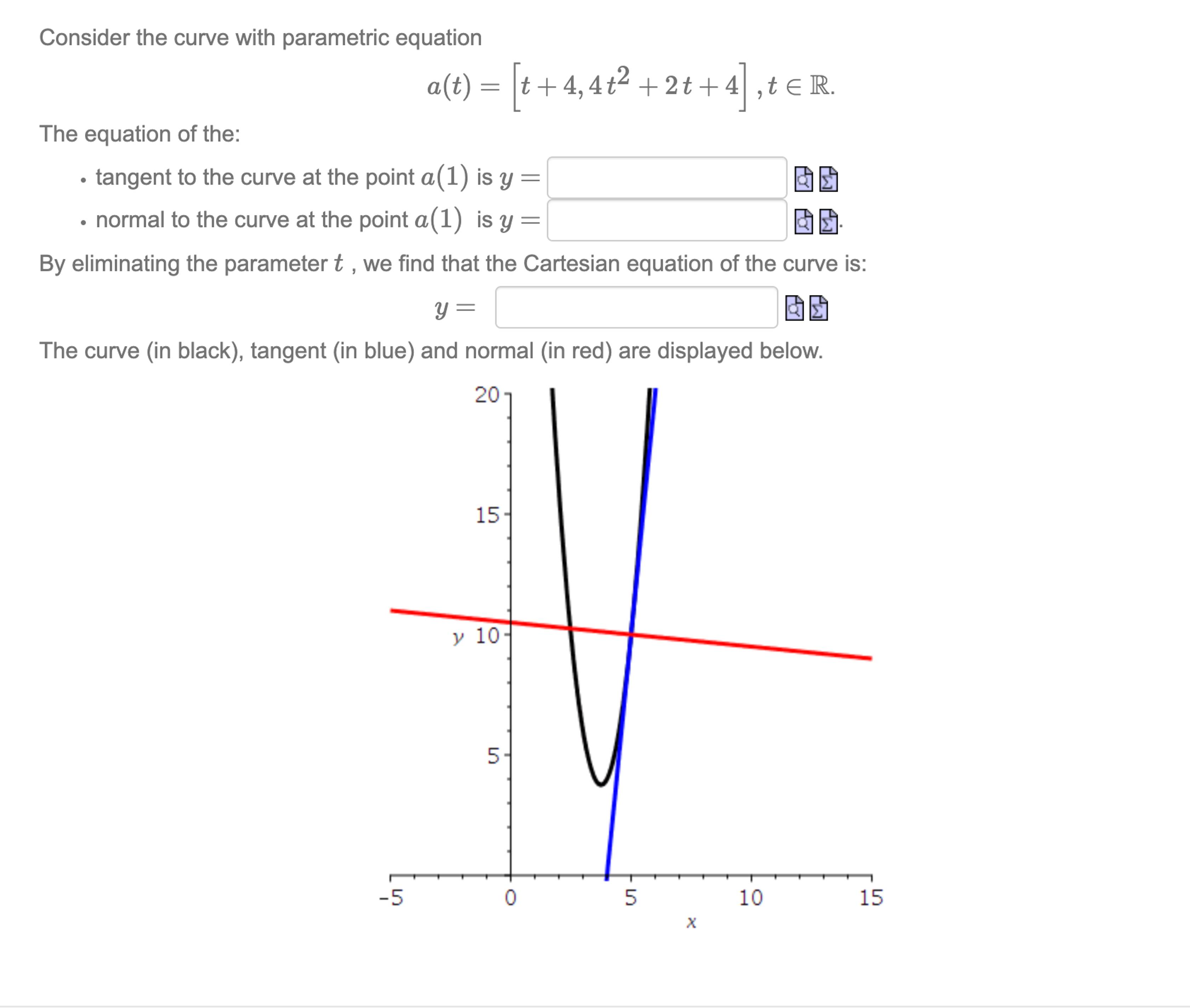 Solved Consider the curve with parametric | Chegg.com