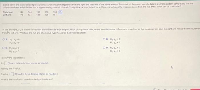 Solved 1. identify the test statistic identify the p value | Chegg.com