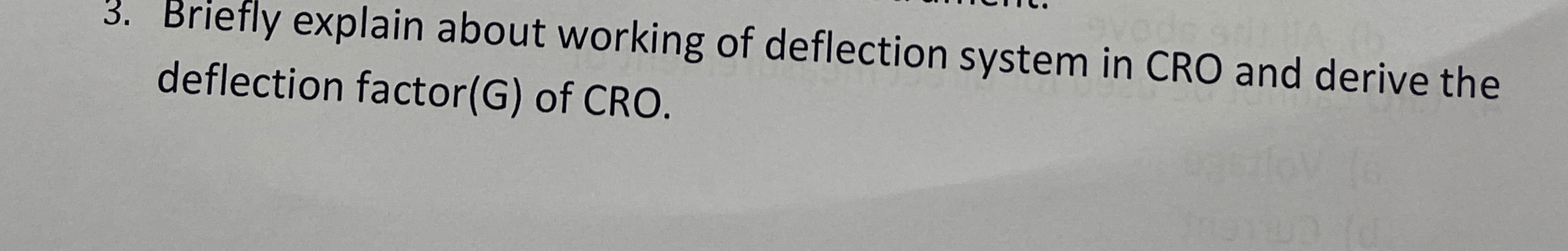Solved Briefly explain about working of deflection system in | Chegg.com