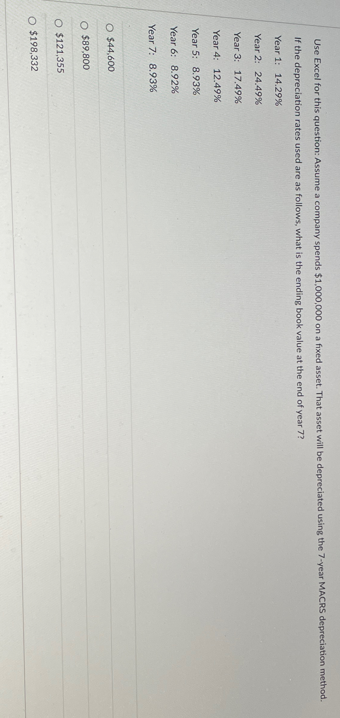 Solved Use Excel for this question: Assume a company spends | Chegg.com
