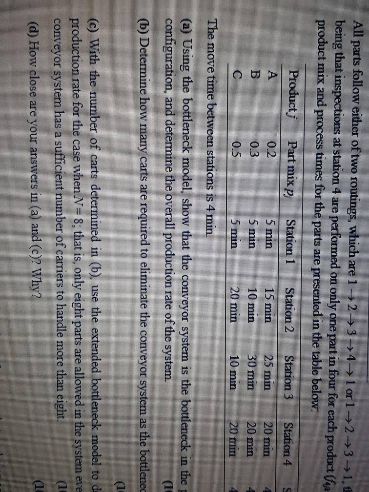 Solved Q.1 A flexible manufacturing system is used to | Chegg.com