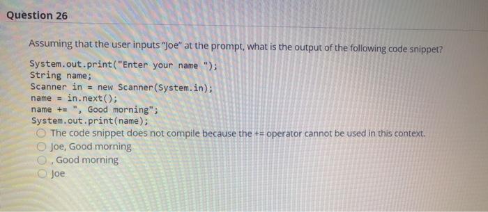 Solved Question 25 Which of the following operators is used | Chegg.com