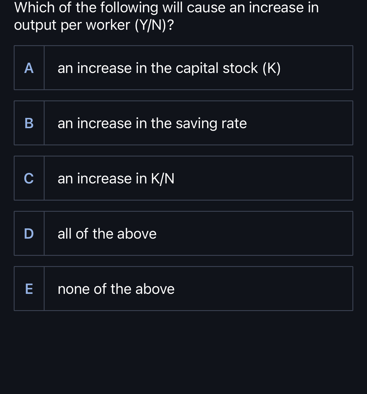 Solved Which of the following will cause an increase in | Chegg.com