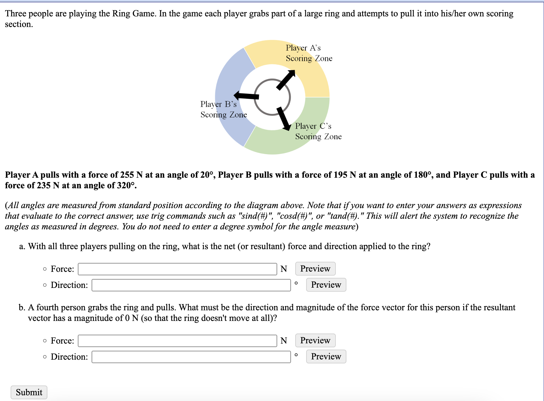 Solved Three people are playing the Ring Game. In the game | Chegg.com