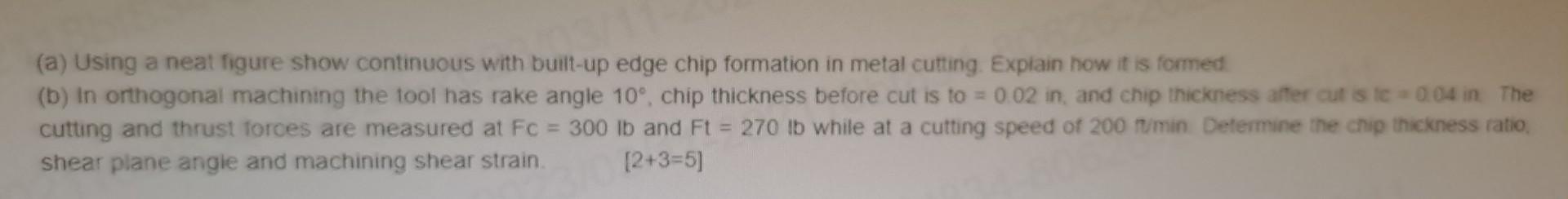 Solved (a) Using a neat figure show continuous with built-up | Chegg.com
