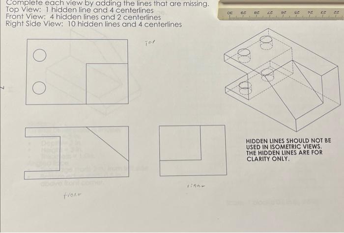 Solved complete each view by adding the lines that are | Chegg.com
